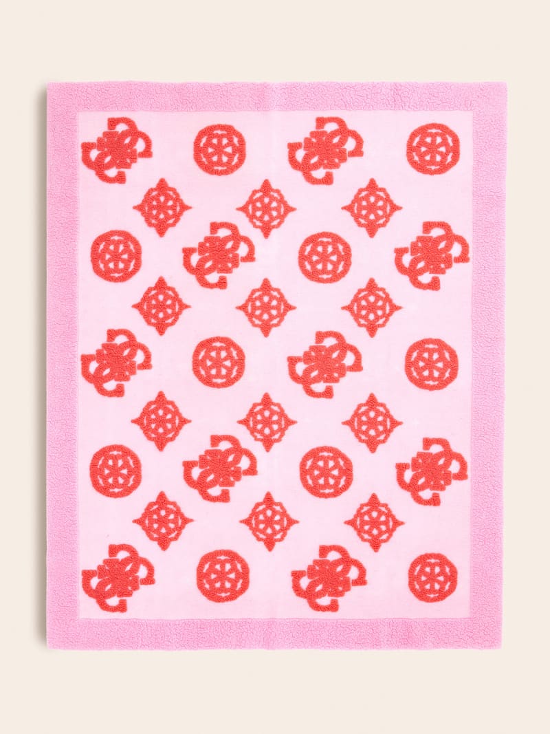 4G and Peony logo wool blanket Women | GUESS® Official Website