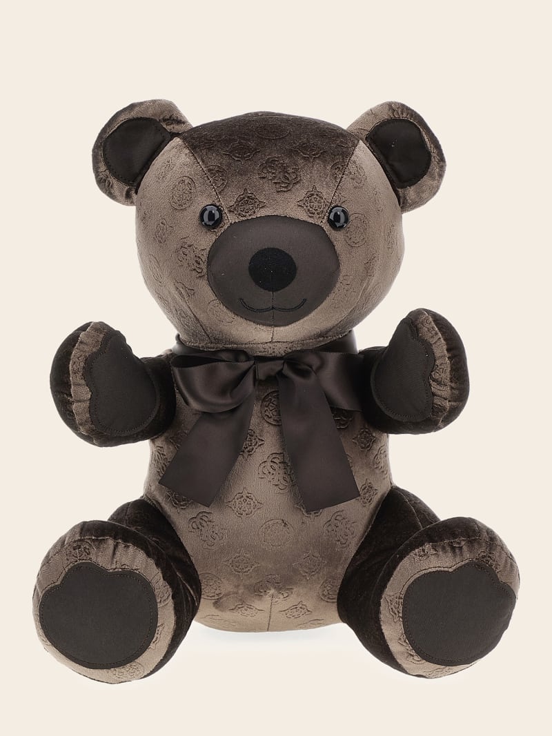 GUESS® Velvet teddy bear with 4G and peony logo