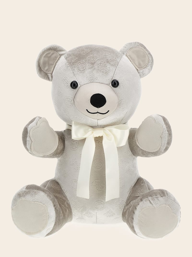 GUESS® Velvet teddy bear with 4G and peony logo