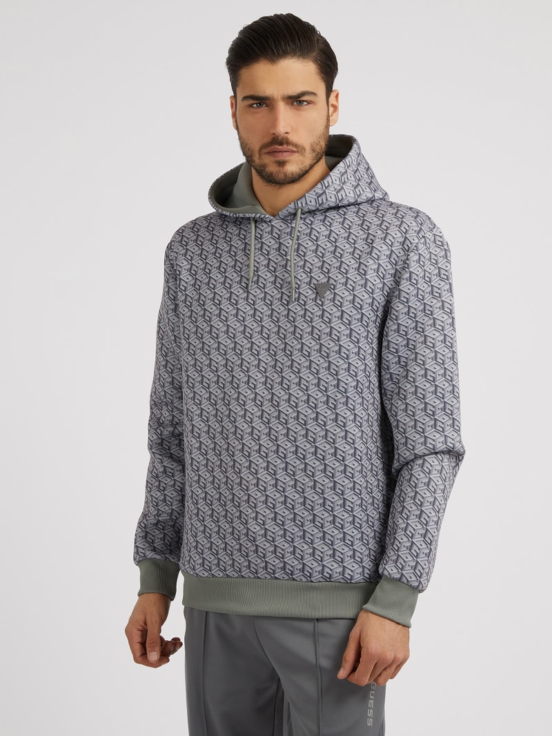 All over g cube logo scuba sweatshirt | GUESS® Official Website