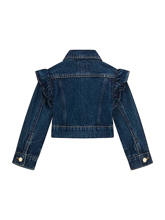 denim jacket frill