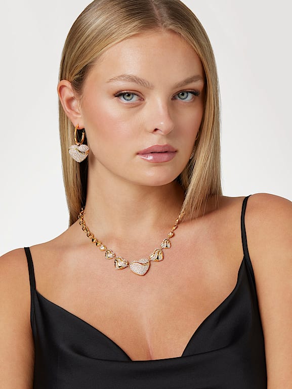 Guess across my heart necklace store