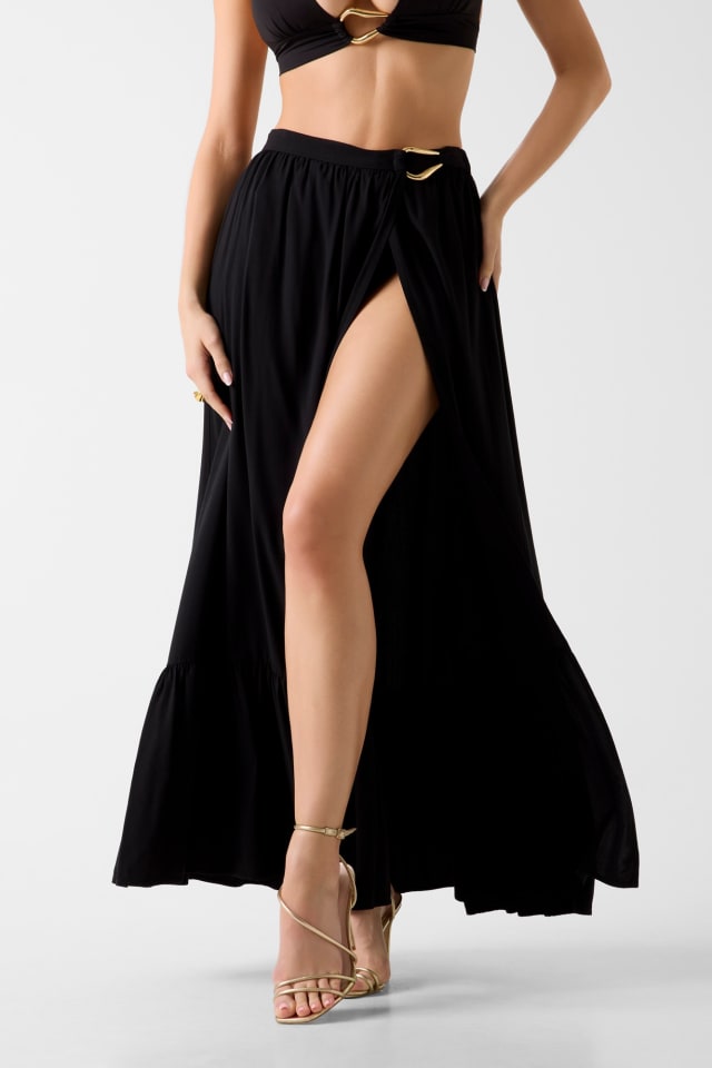 GUESS® Wrap-up maxi skirt Women