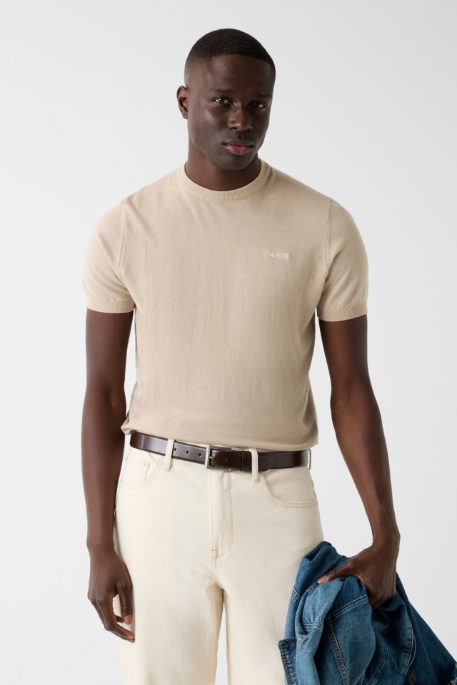 GUESS® Logo kniited t-shirt Men