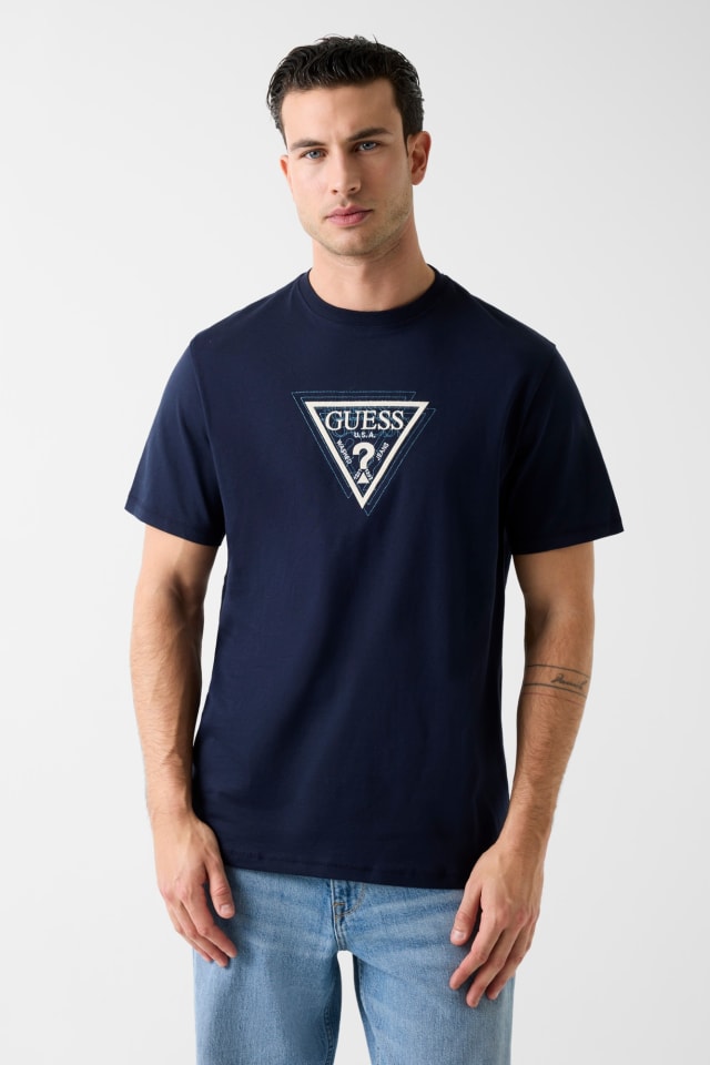 GUESS® Triangle logo t-shirt Men