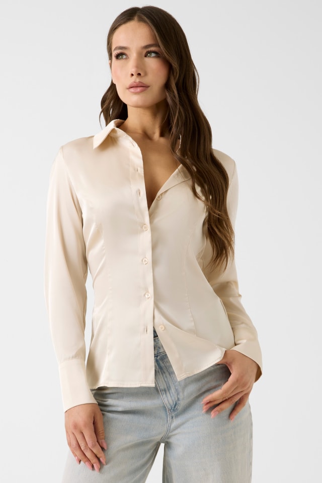 GUESS® Camisa slim Mulher