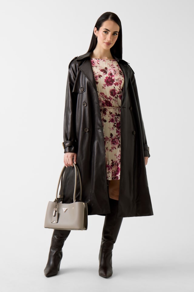GUESS® Trenchcoat van imitatieleer