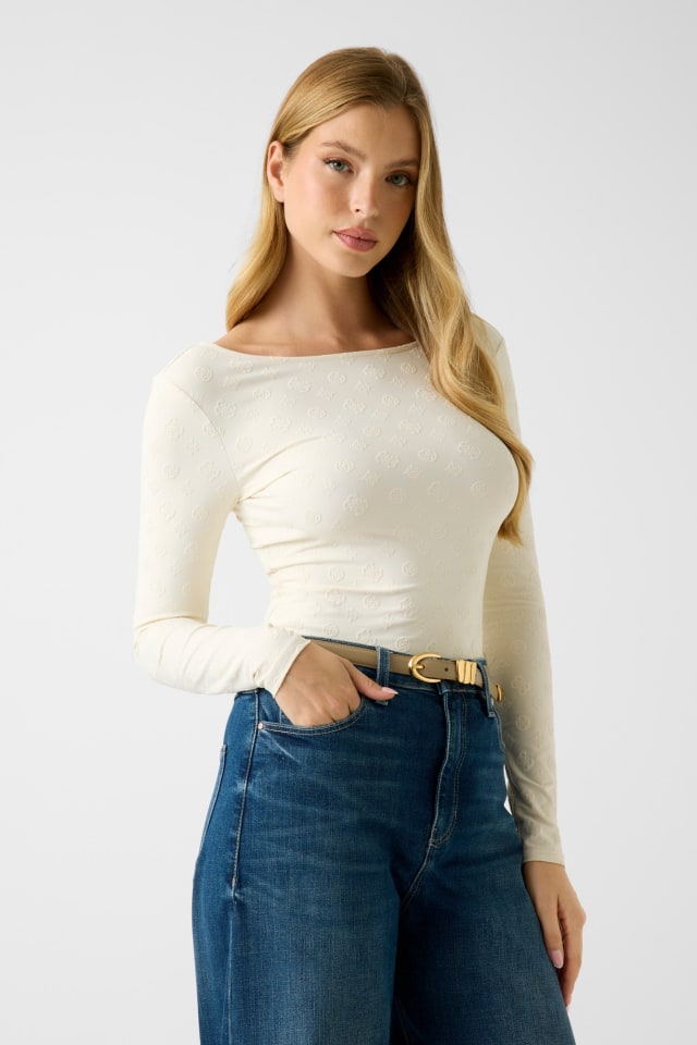 GUESS® Haut à logo intégral Femme