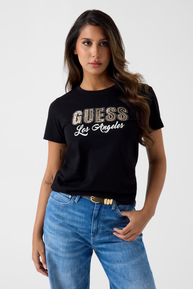 GUESS® Printed logo t-shirt Women