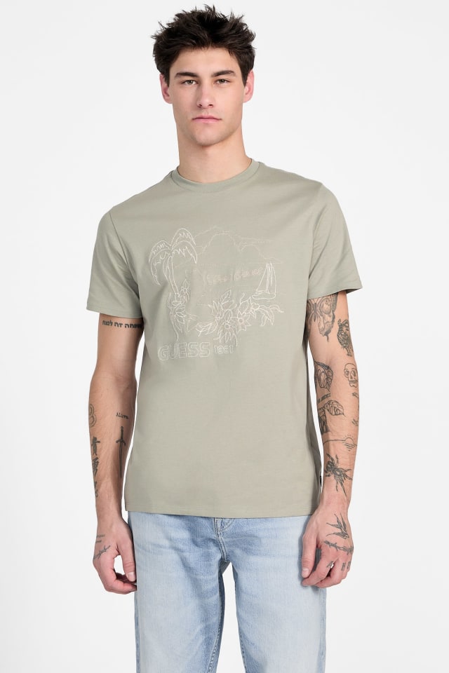 GUESS® Tee-shirt éco à palmier de la côte ouest