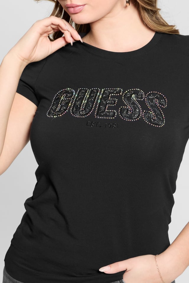 GUESS® Eco Lace Signature Logo Tee