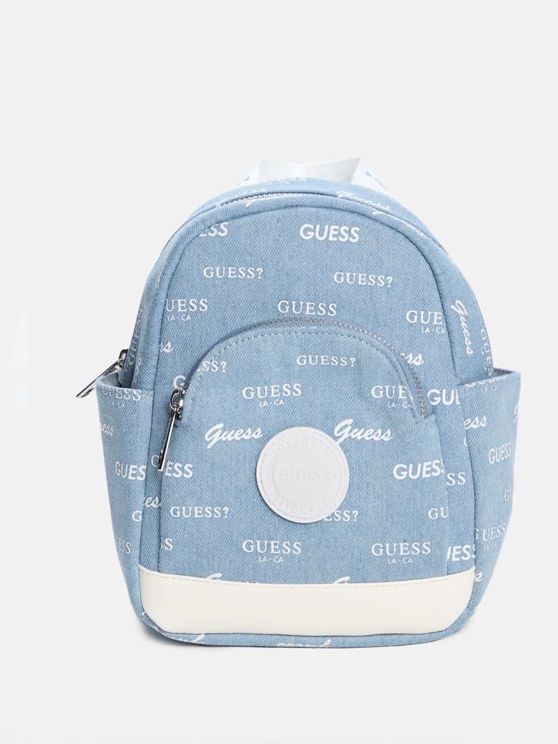 Mini Denim Backpack | GUESS Factory Ca