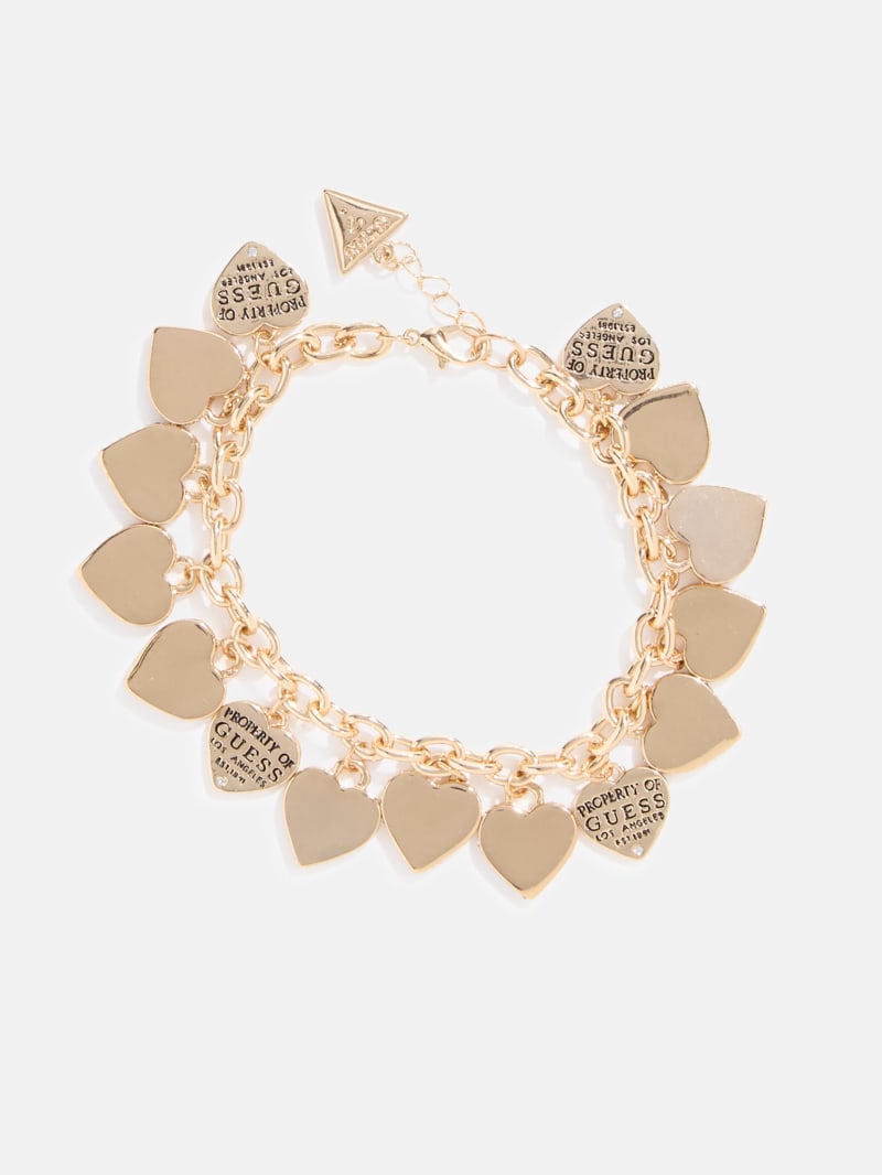 Gold-Tone Crystal Charm Bracelet | GUESS