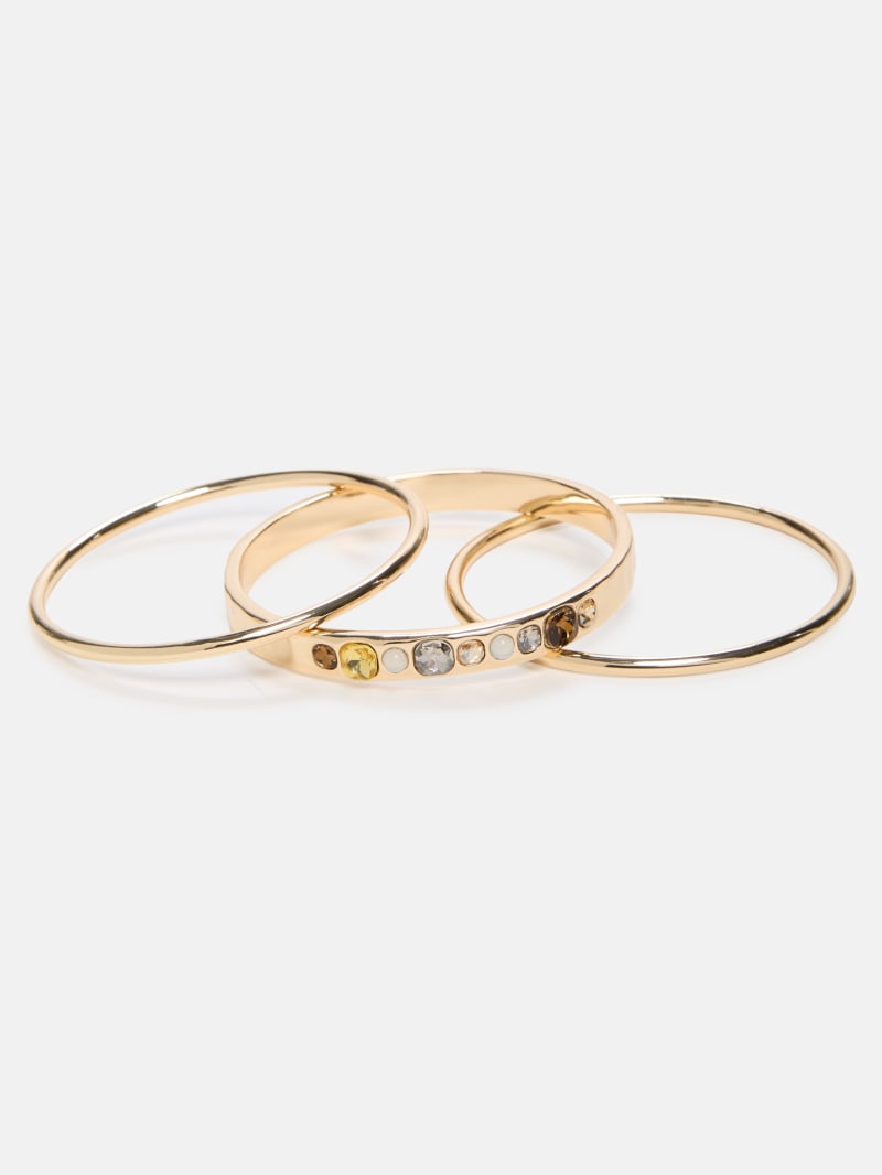 Gold-Tone Bangle Crystal Bracelet | GUESS Canada