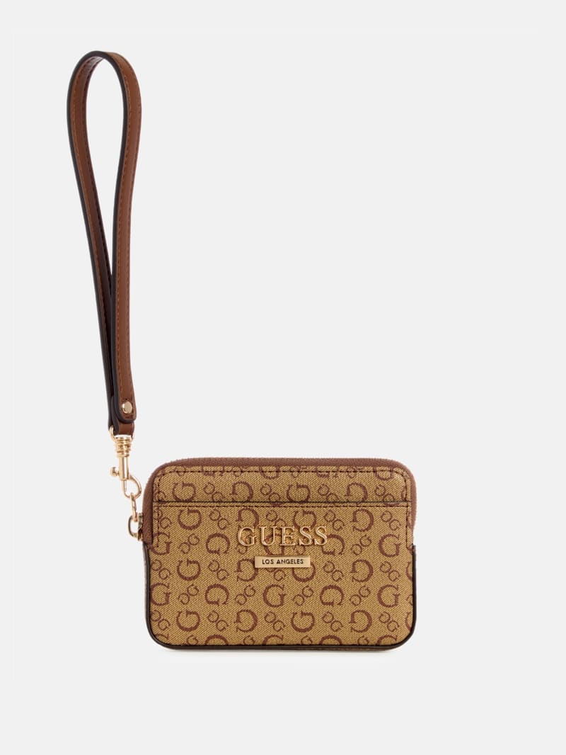 Beryln Logo Card Case Wristlet | GUESS Factory