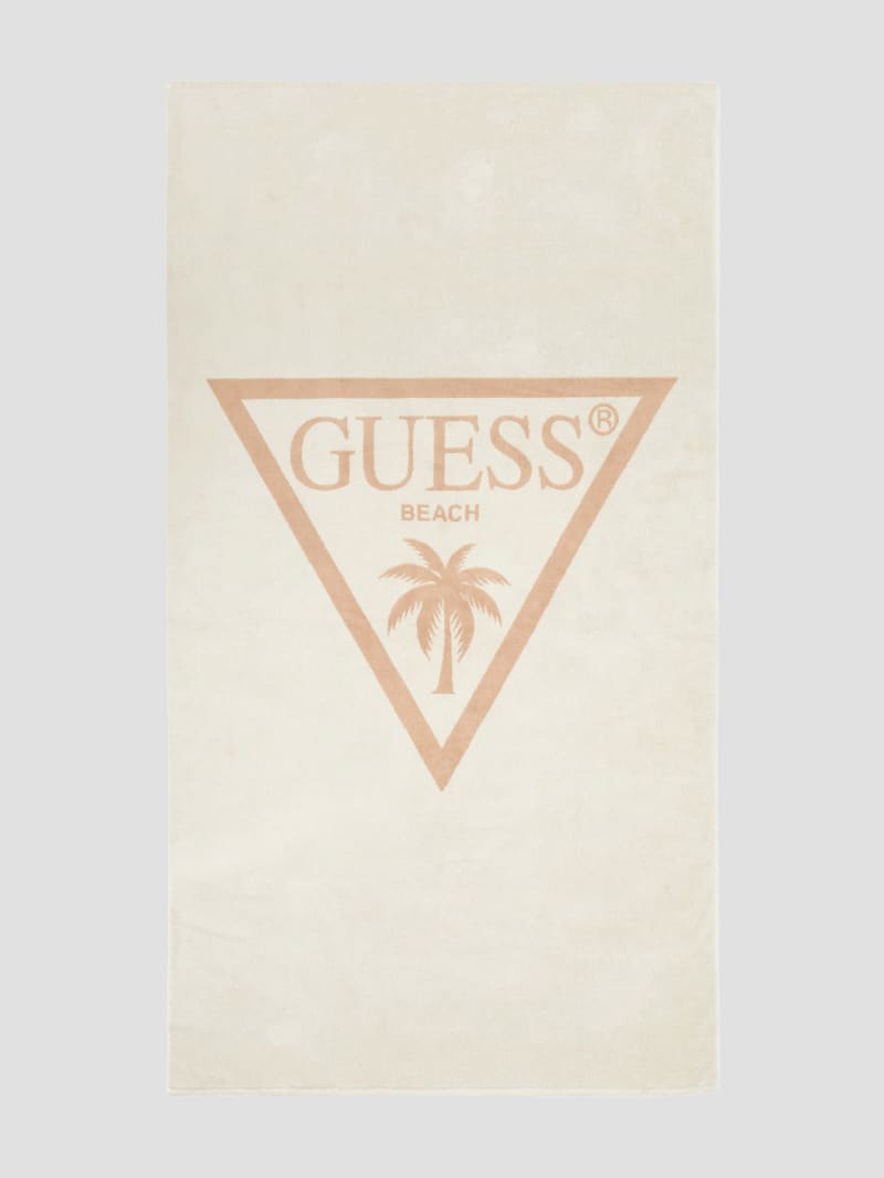 GUESS® Jacquard Palm Triangle Logo Towel