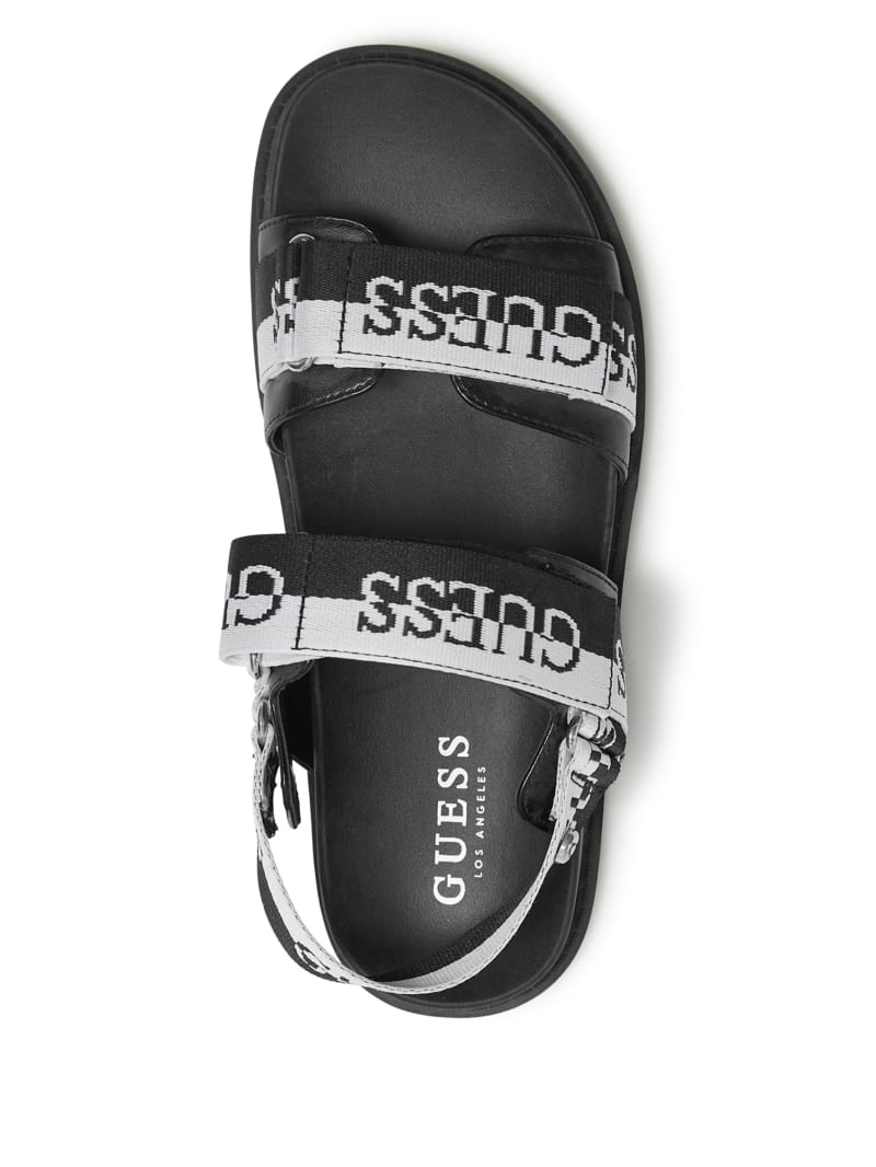 Saylors Logo Velcro Sandals | GUESS Factory