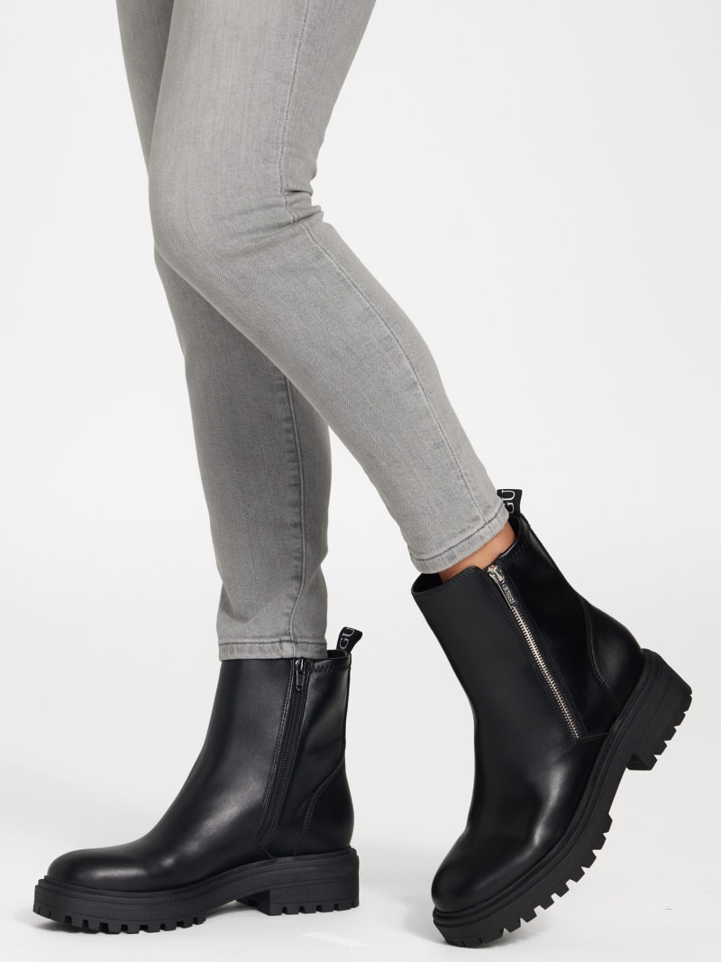 side zip ankle boots