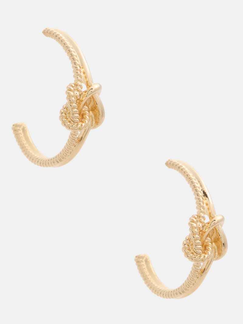 Knot Post Hoop Earrings | GUESS