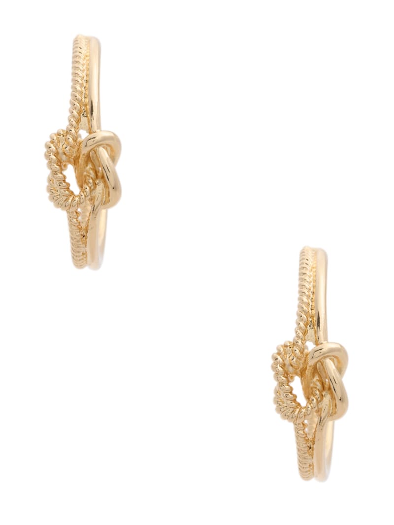 Knot Post Hoop Earrings | GUESS