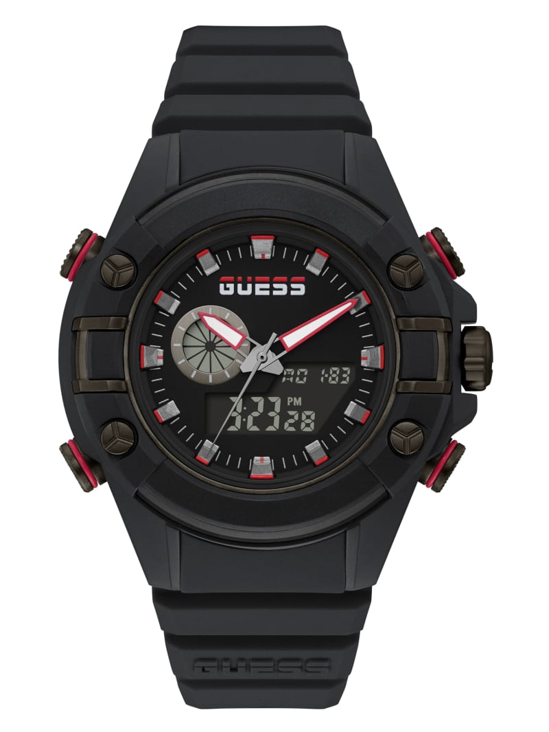 G Force Black Digital Watch | GUESS Factory Ca