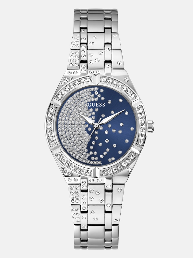 Silver-Tone Analog Watch | GUESS Factory