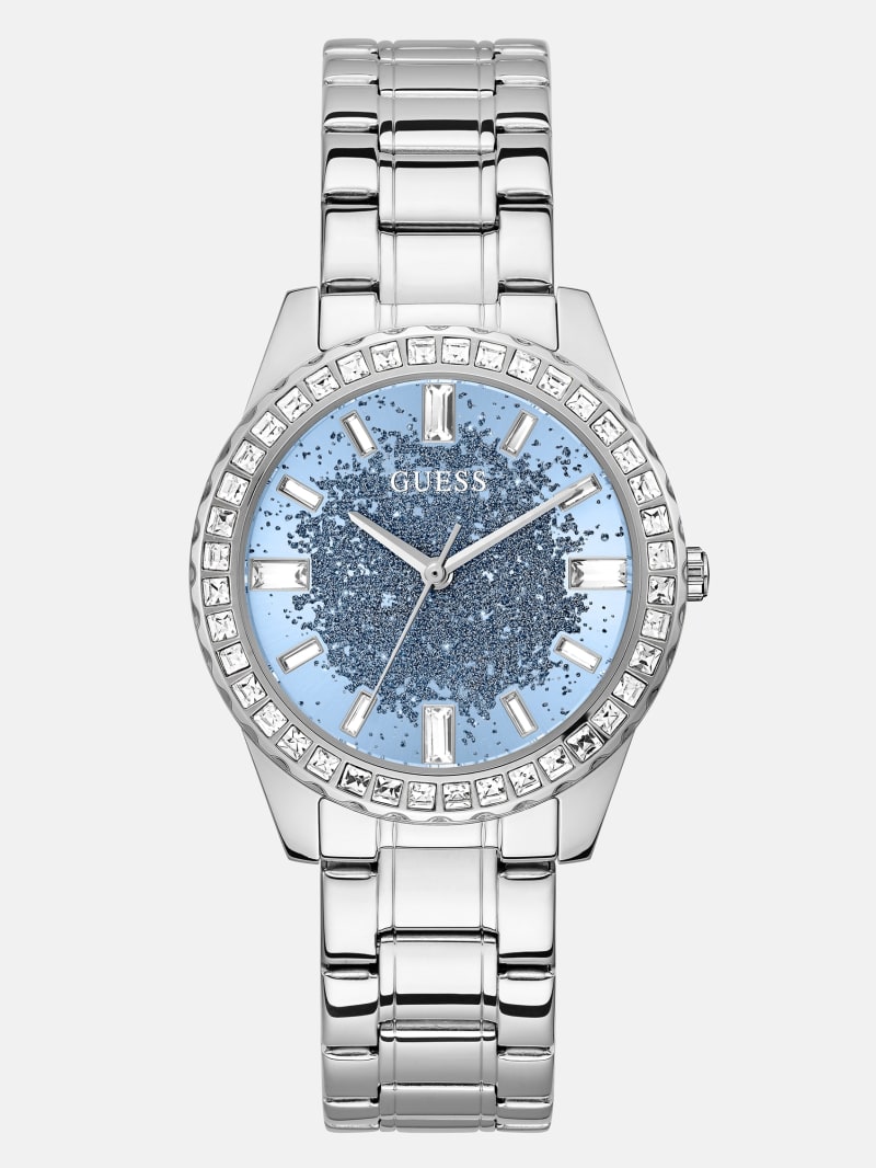 Silver Tone Analog Watch Guess Factory