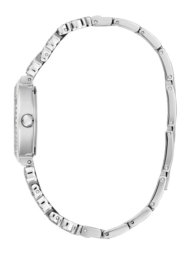 Silver-Tone Bangle Analog Watch | GUESS