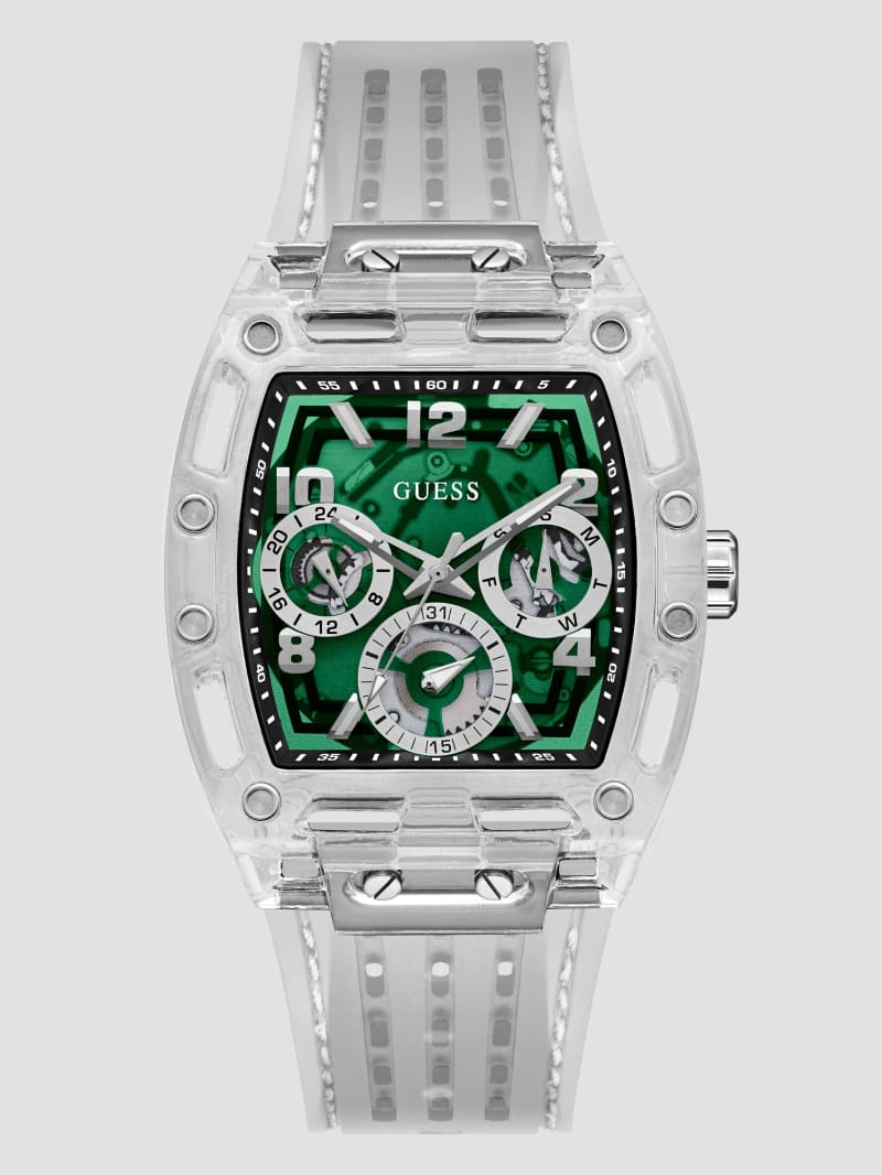 Transparent Silicon Multifunction Watch | GUESS