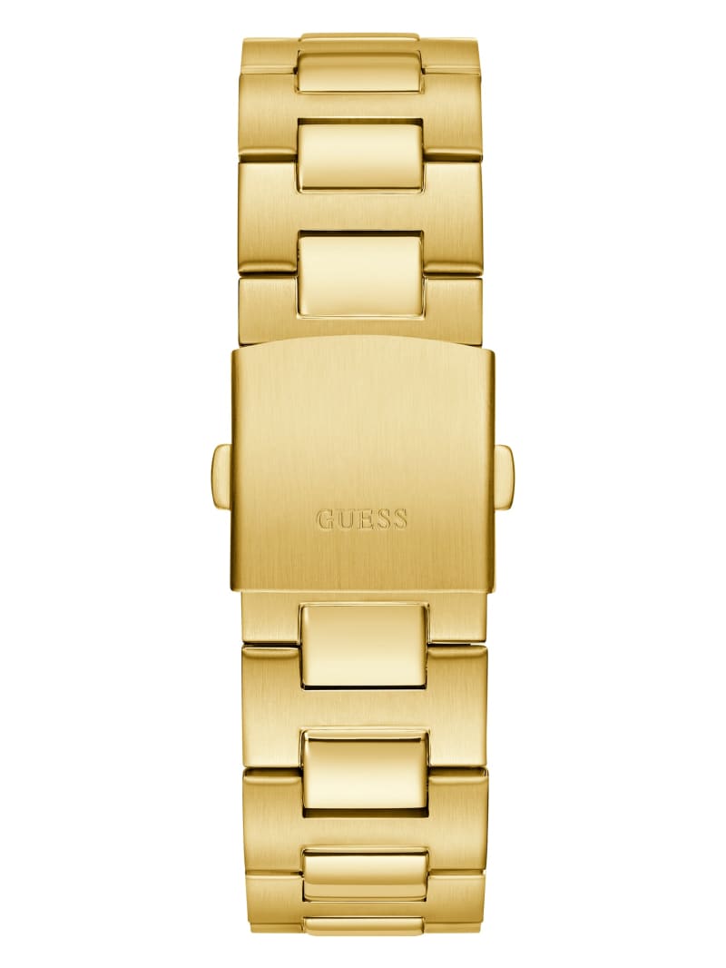 Gold-Tone and Green Multifunction Watch | GUESS