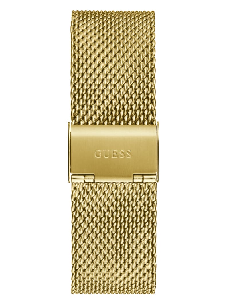 Gold-Tone Mesh Analog Watch | GUESS