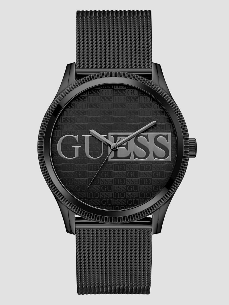 Black Mesh Analog Watch | GUESS