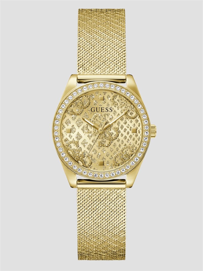 GUESS® Gold-Tone Quattro G Analog Watch