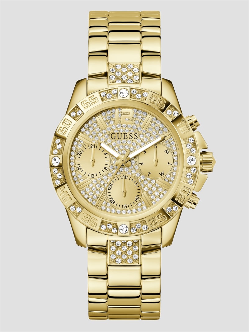 GUESS® Gold-Tone Multifunction Watch