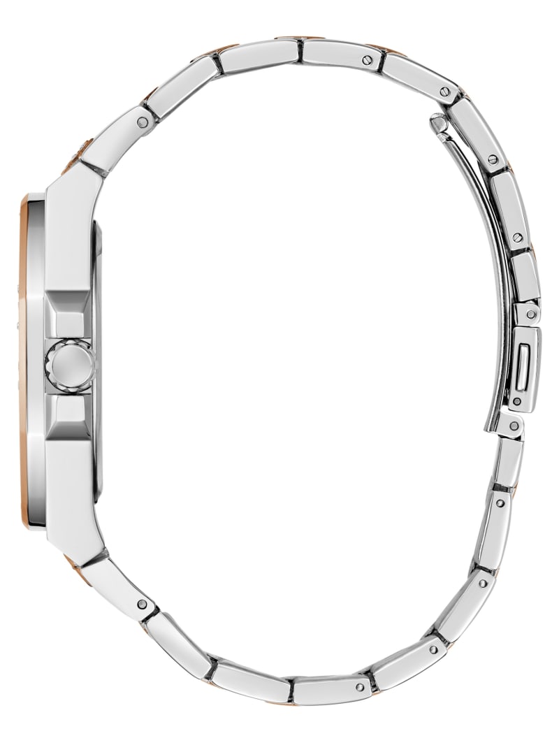 Multi-Tone and Rhinestone Multifunction Watch | GUESS