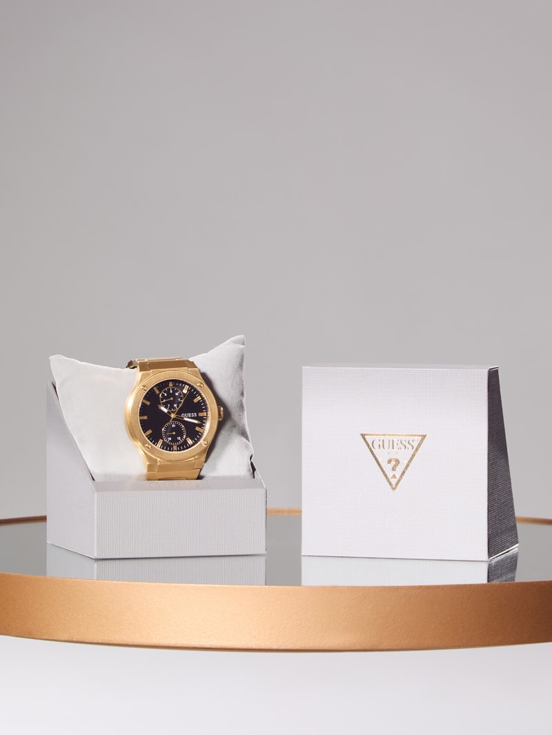 GUESS® Gold-Tone Multifunction Watch