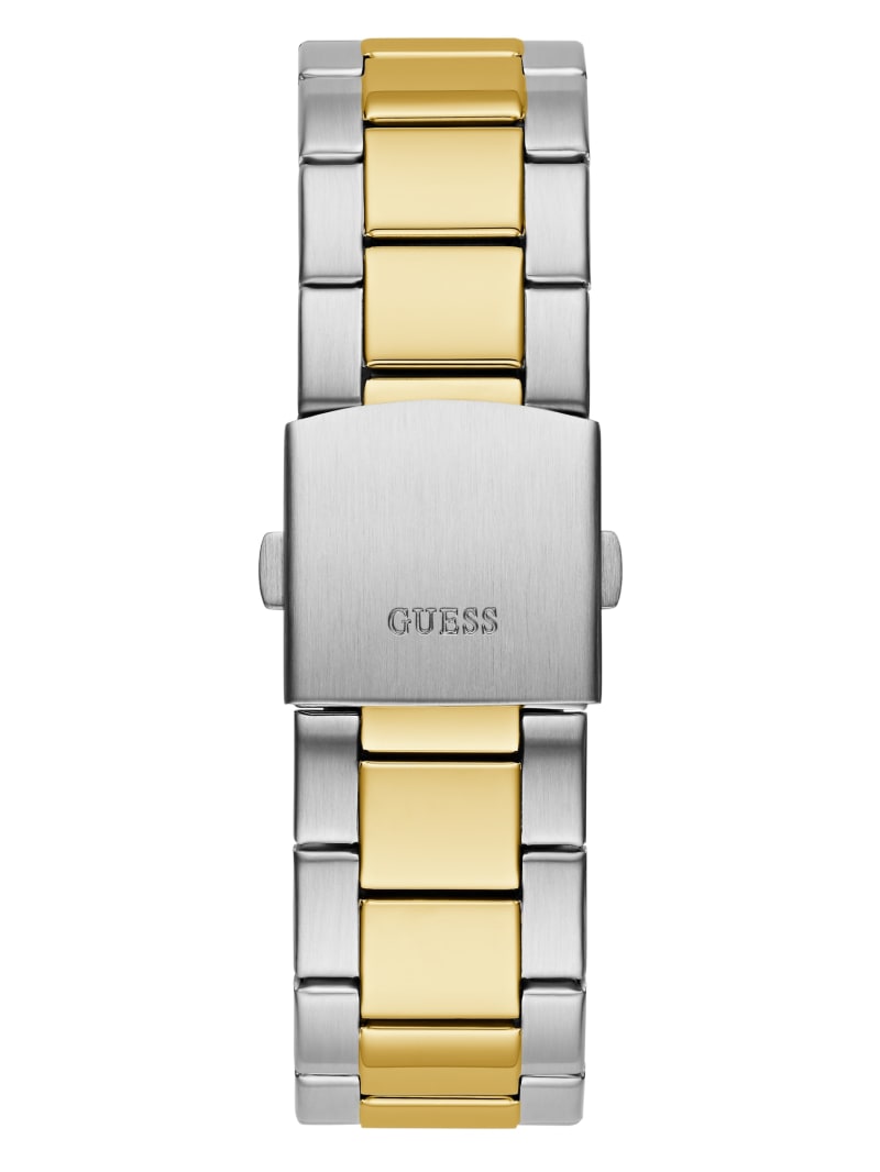 Two-Tone Green Multifunction Watch | GUESS Canada
