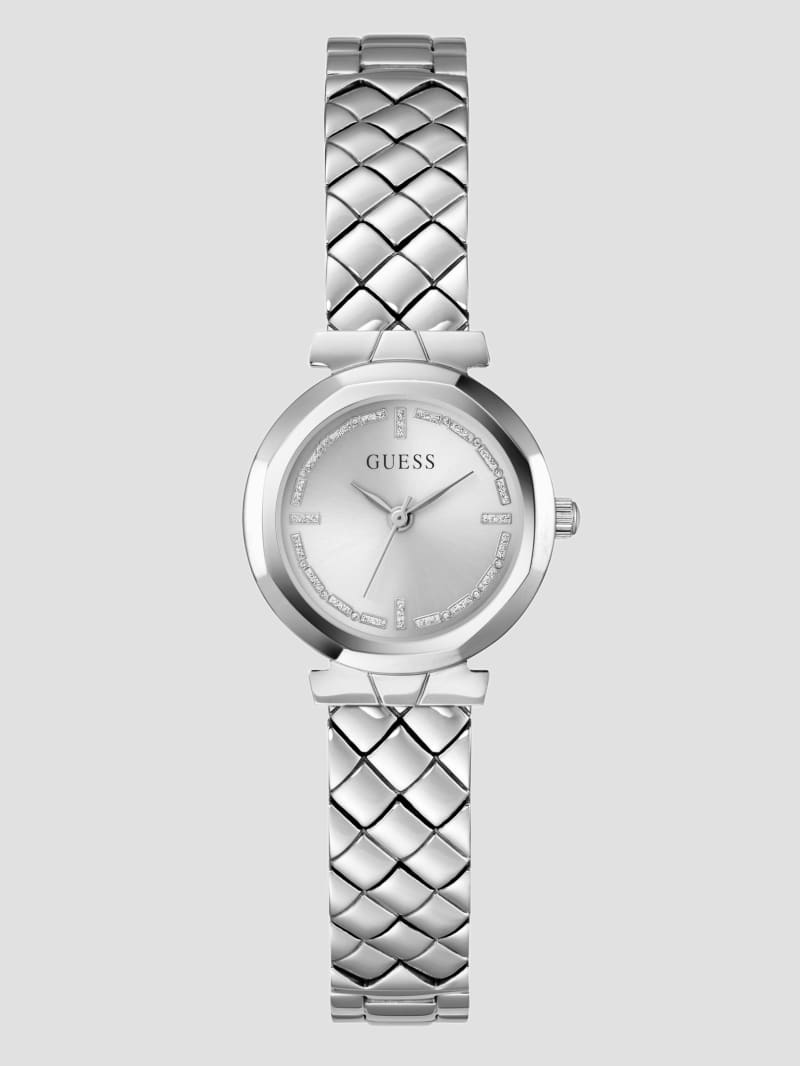 GUESS® Mini Silver-Tone Analog Watch