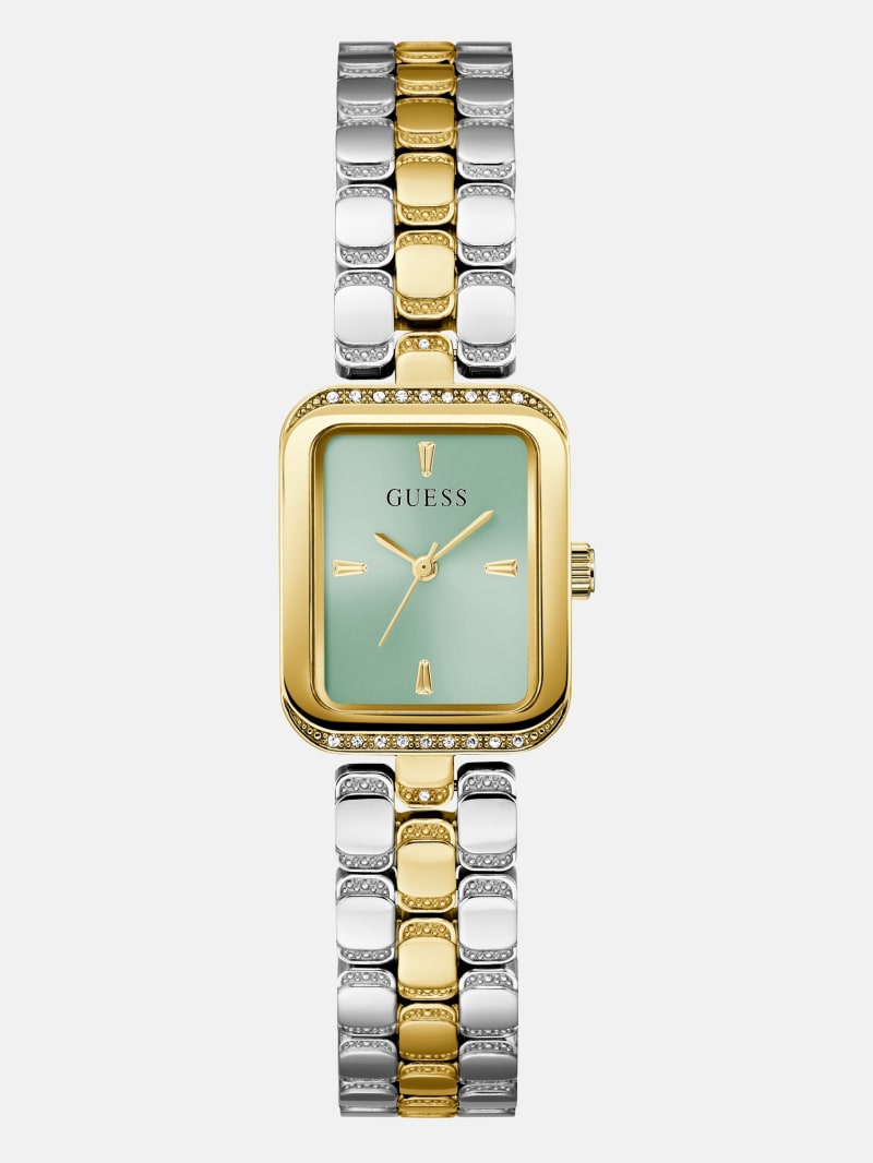 GUESS® Silver and Gold-Tone Analog Watch