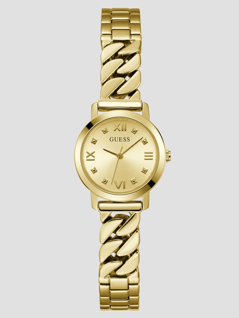 Gold-Tone Mixed Chain Analog Watch | GUESS