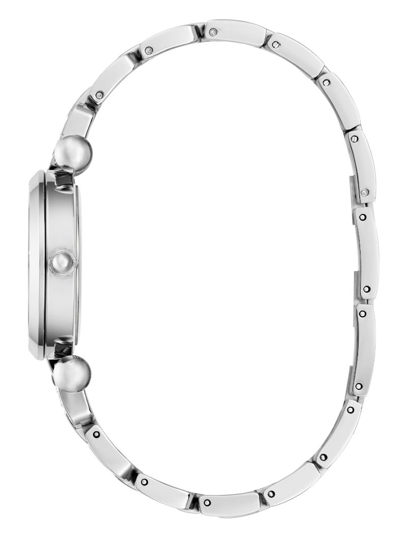 Silver-Tone Rhinestone Analog Watch | GUESS