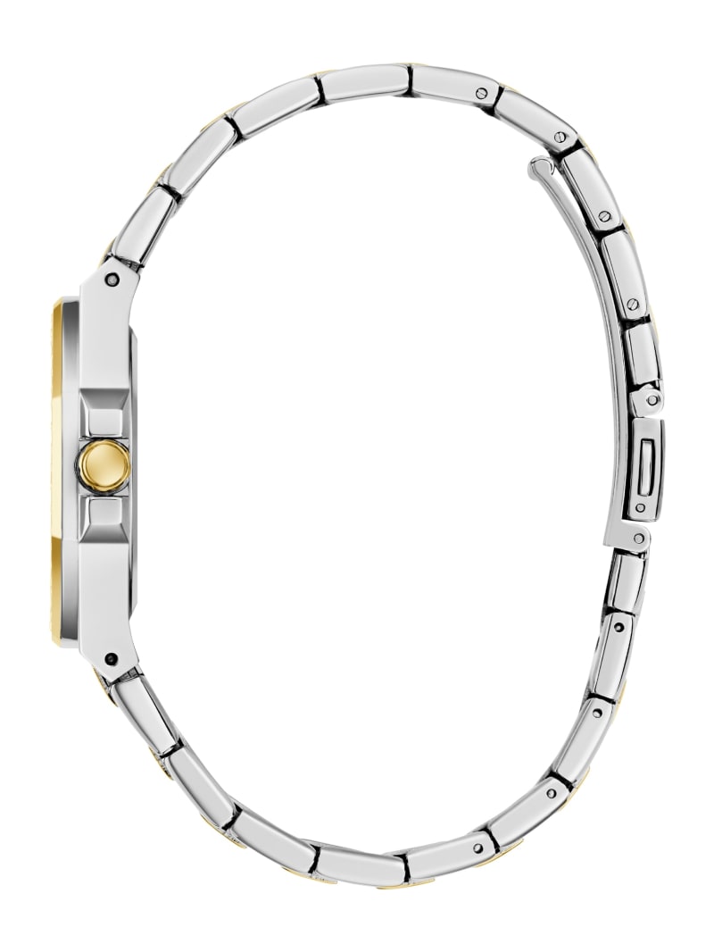 Silver and Gold-Tone Analog Watch | GUESS Canada