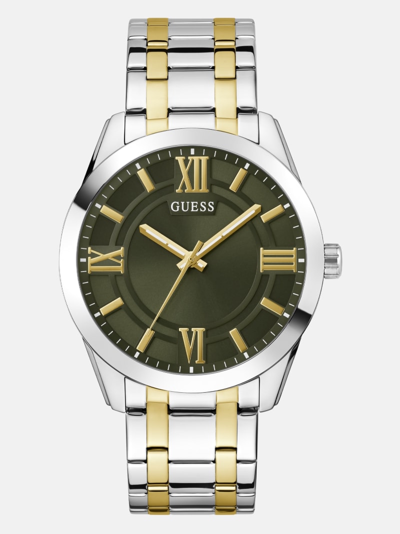 Two-Tone Analog Watch | GUESS Canada