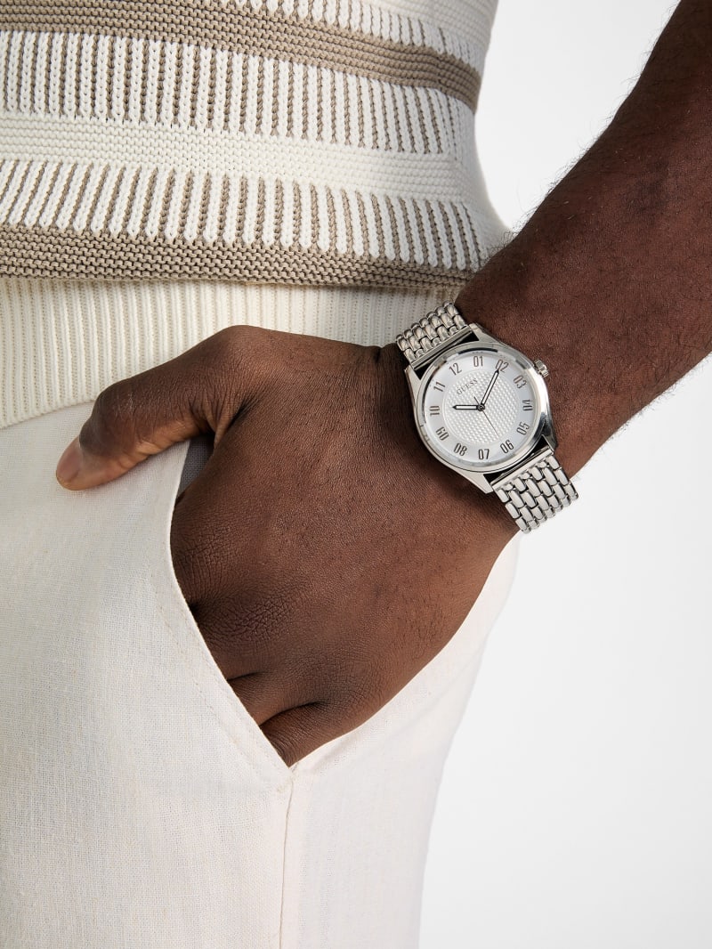 Silver-Tone Analog Watch | GUESS