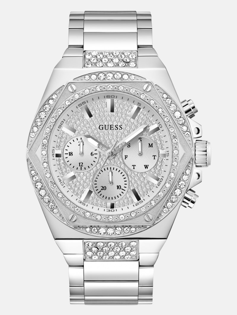 Silver-Tone Multifunction Watch | GUESS