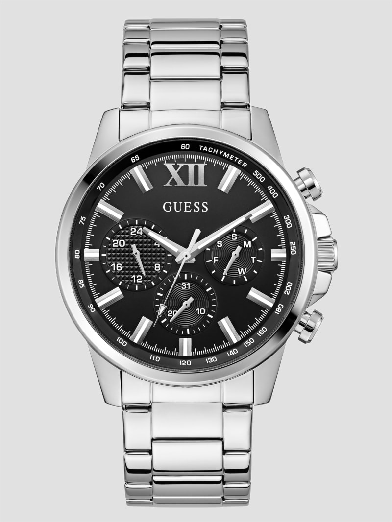 GUESS® Silver-Tone Multifunction Watch
