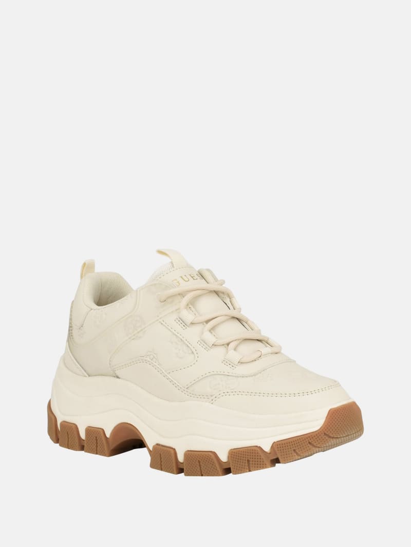 Bisun Signature Peony Sneakers | GUESS Canada