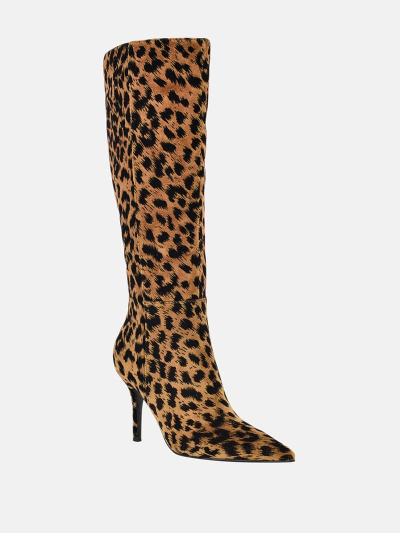 GUESS® Gressa Knee-High Faux-Leather Boots