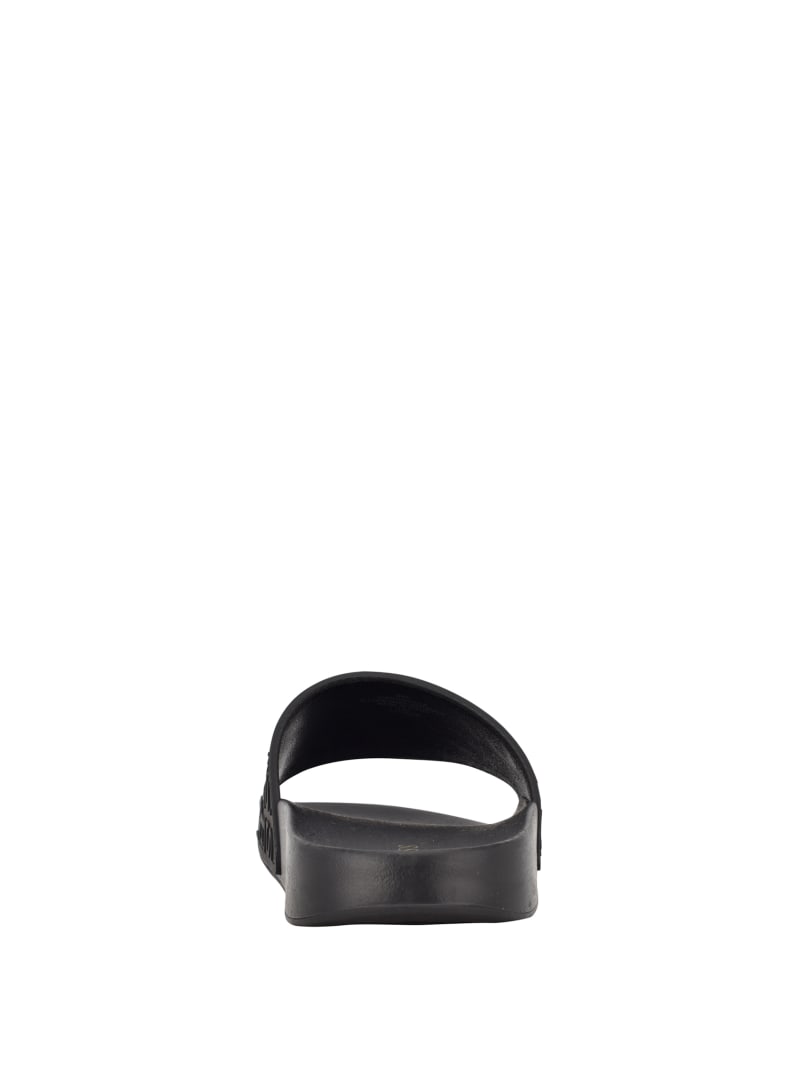 Guess Shocker Logo Pool Slide - GWSHOCKER-BLKS