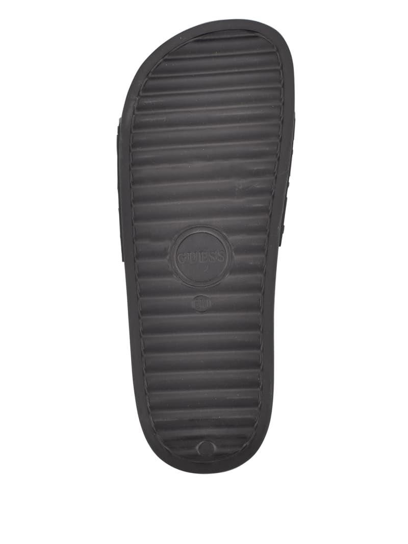 Guess Shocker Logo Pool Slide - GWSHOCKER-BLKS